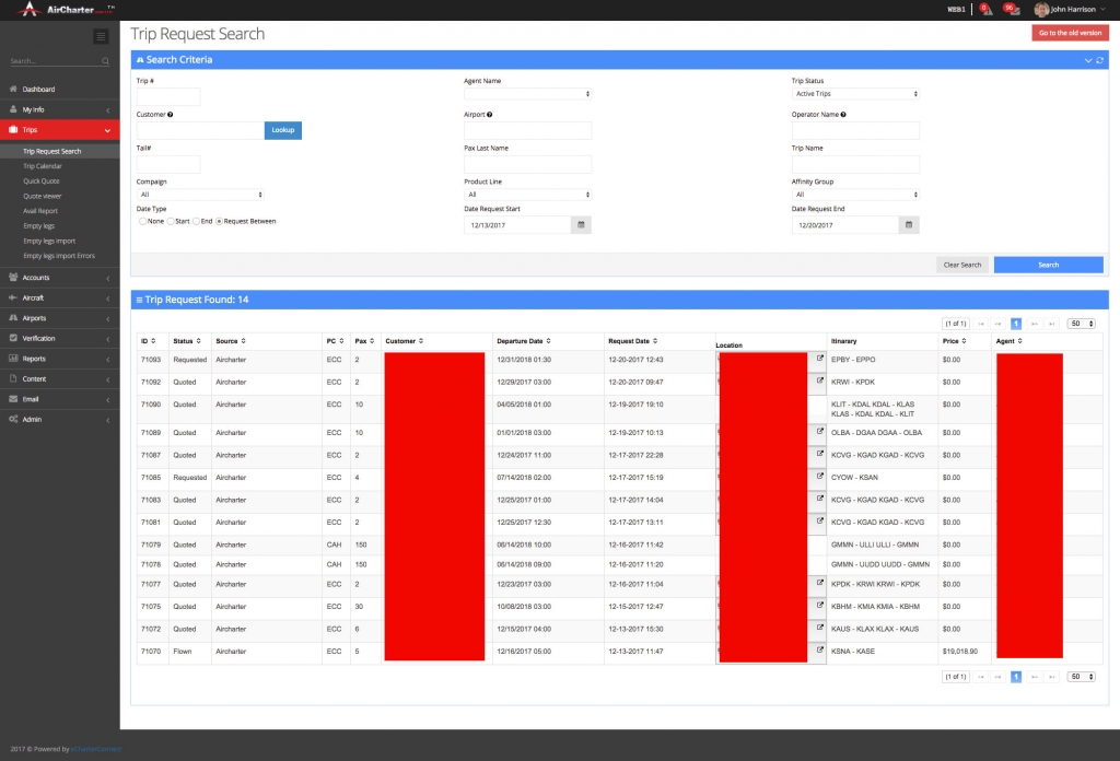 Air Charter Software - Aircharter
